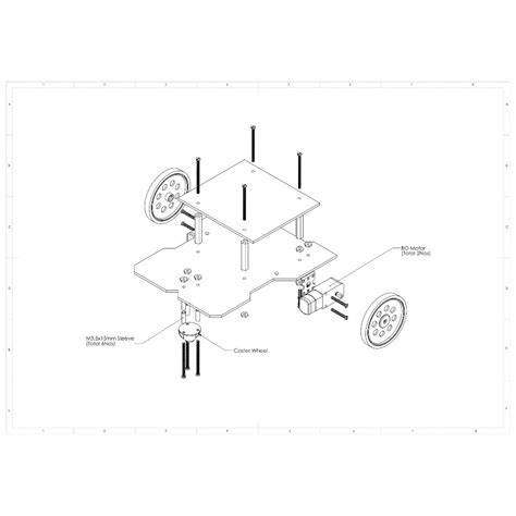 Buy Diy Kit Acrylic Robot Chassis Body With Platform
