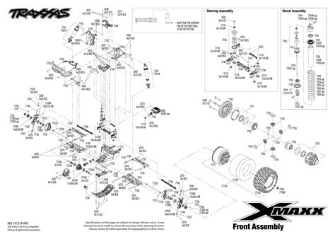 Exploded View Traxxas X Maxx 15 8s 4wd Tqi Brushless Tsm Rtr Front Part Astra