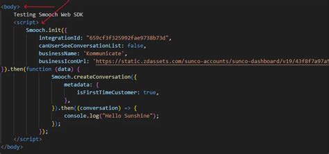 Sunshine Integration Developer Docs Kommunicate