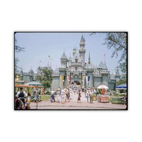 Vintage Disneyland Photograph With Castle California Shop Small
