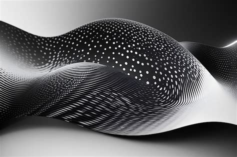 Premium Photo Mesmerizing 3d Wave Pattern Of Flowing Dots And Particles