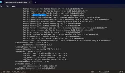 I Cant Figure Out This Crash I Am Using Fabric Mods Via The Forge