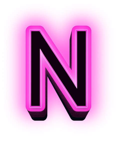 Premium Photo Purple Neon Alphabet Letters