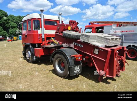 A 1984 Erf C Series Lorry Cab Parked On Display At The 47th Historic