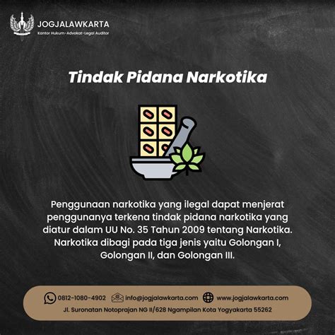 Tindak Pidana Narkotika Jogjalawkarta