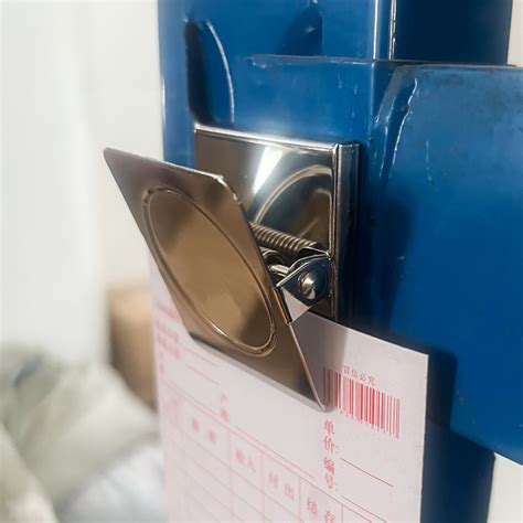 仓库磁性货架标识物料卡标签牌不锈钢夹子库房货位长尾货架附件