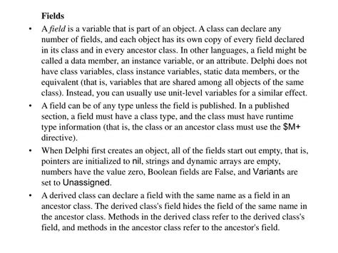 ppt brief introduction on delphi one of the oop languages powerpoint