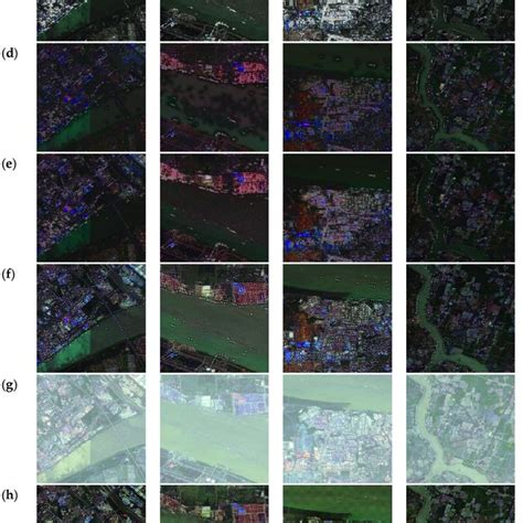 effect comparison of the different fusion algorithms a optical