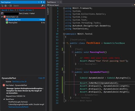 Cannot Run Unit Tests When Inheriting From Dynamo Testservices Classes · Issue 8882 · Dynamods