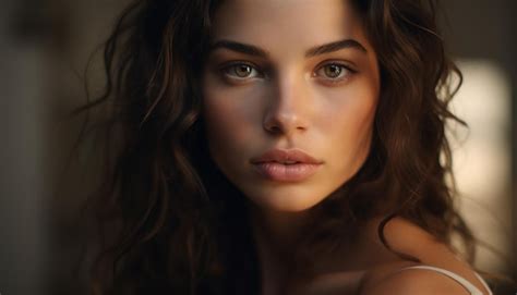 Premium Ai Image Beautiful Super Model Womans Face Fashion