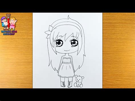 How To Draw Cute Little Anime Girl