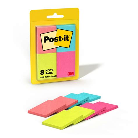 Post It Mini Notes 15 In X 2 In 8 Pads Americas 1 Favorite Sticky