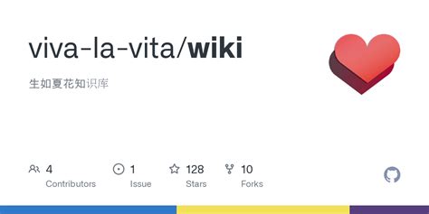 Github Viva La Vitawiki 生如夏花知识库