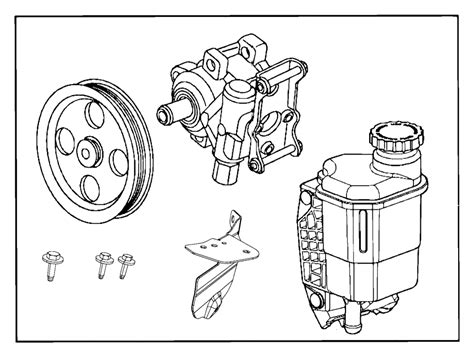 Ram 5500 Cap Power Steering Reservoir Pump Rack 05154369AA