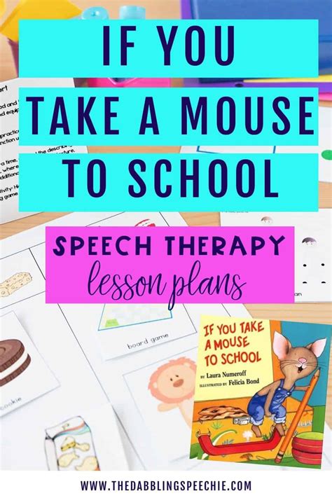 Take A Mouse To School Speech Therapy