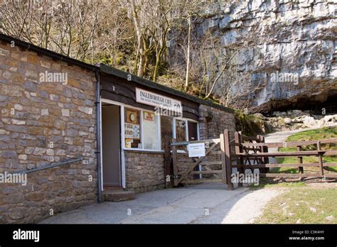 The Entrance To Ingleborough Cave Yorkshire Dales England Uk Stock