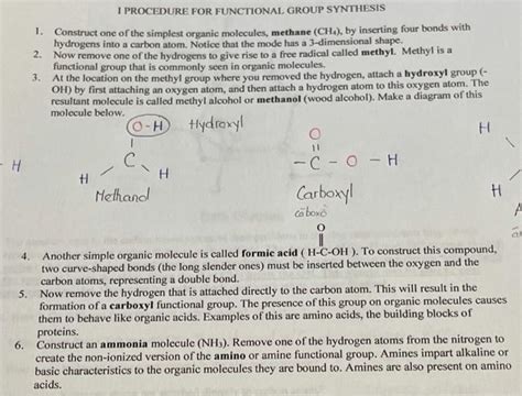 Solved I Procedure For Functional Group Synthesis 1