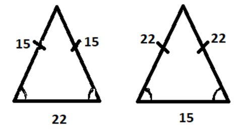 Isosceles Triangle Side Lengths