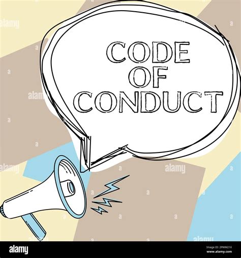Sign Displaying Code Of Conduct Concept Meaning Ethics Rules Moral Codes Ethical Principles