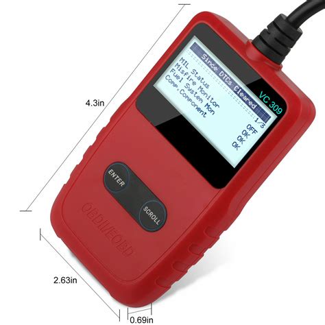 Buy VC309 OBD2 Scanner Code Reader Car Engine Diagnostic Tool Car Fault Turn Off MIL For Volvo