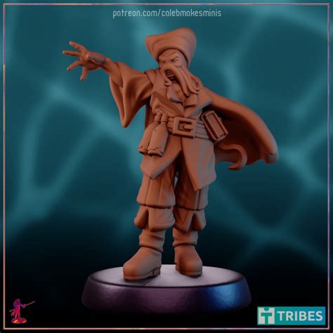 3d Printable The Fathomless Warlock [pre Supported] Buccaneers Series By Caleb Makes Minis