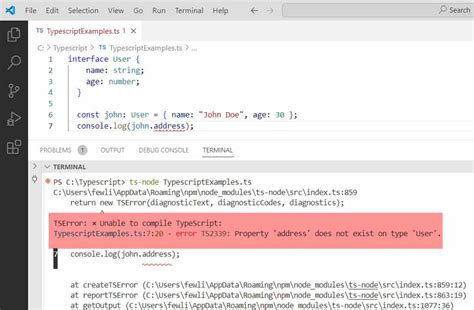 Property Does Not Exist On Type Error In Typescript