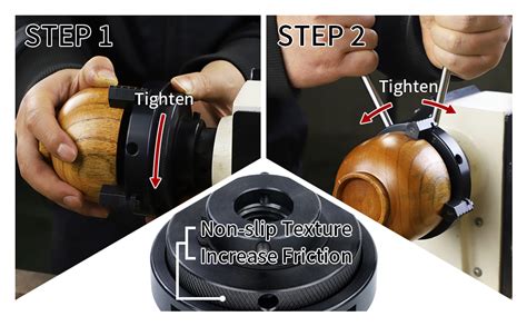 Deefiine 4 Inch Wood Lathe Chuck Set 1 X 8 Tpi And 34x16tpi Adapter