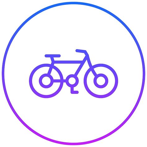 자전거 아이콘 프리미엄 벡터