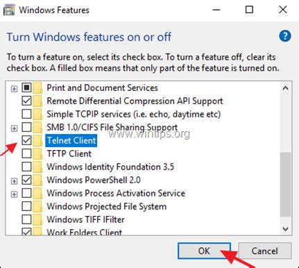 How To Enable Telnet Client In Windows 10 WinTips Org