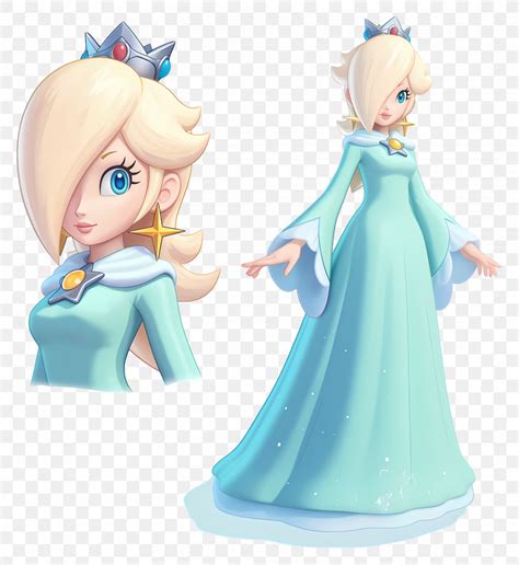 Princess Rosalina Princess In Blue Dress With Crown Png 3848x4192px
