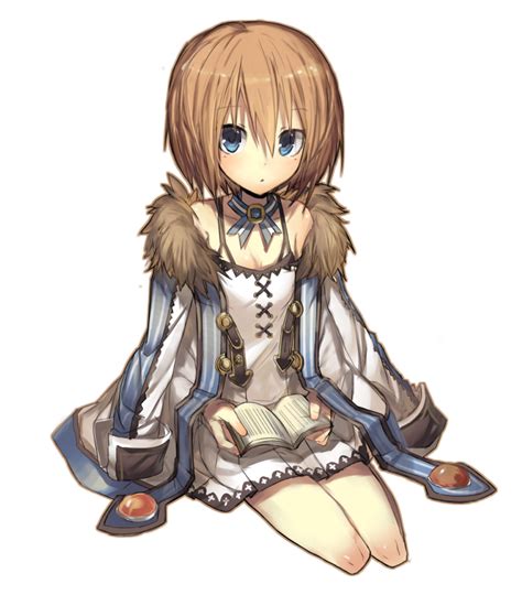 Safebooru 1girl Bare Shoulders Blanc Blue Eyes Blush Book Brown Hair