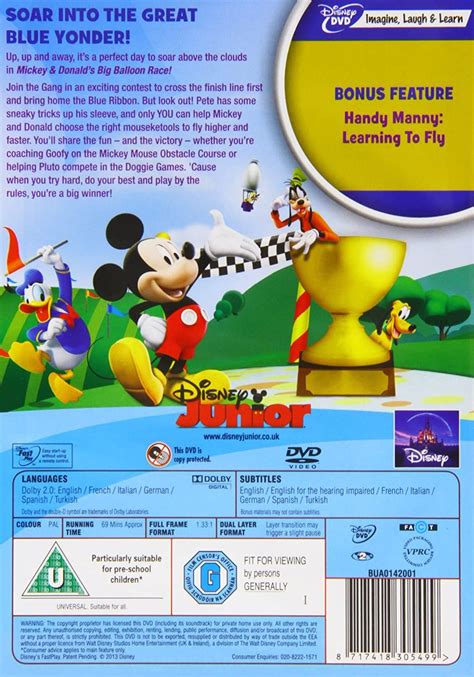 Mickey Mouse Clubhouse Mickey And Donalds Big Balloon Race Dvd Uk Dvd And Blu Ray