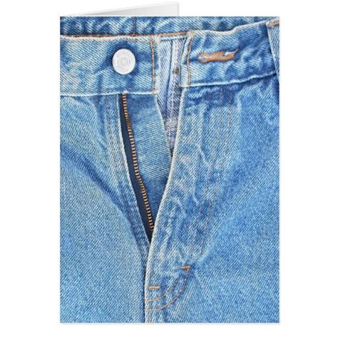 Unzipped Jeans Greeting Card Zazzle