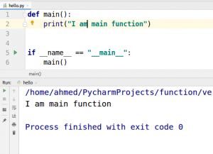 Python S Main Function With Examples H2K Infosys Blog