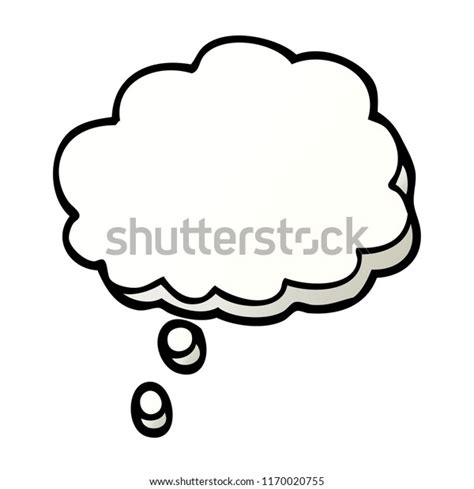 Vector Gradient Illustration Cartoon Mind Bubble Stock Vector Royalty