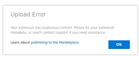 Provide Details For When Your Extension Has Suspicious Content Issue Microsoft