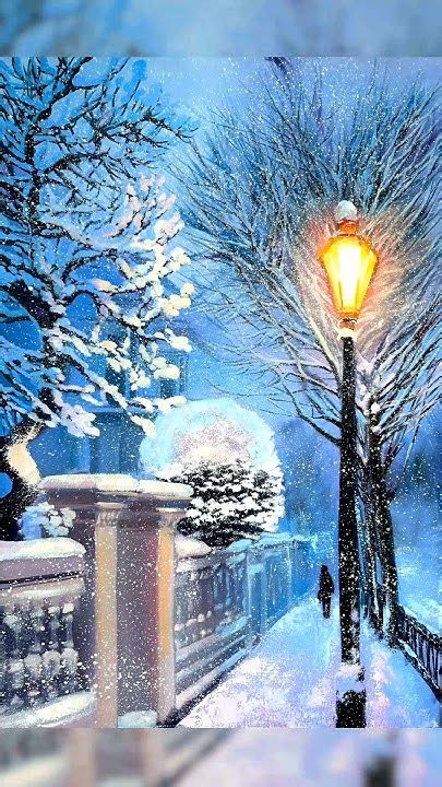 Пишем зимнюю улицу художник ольгабазанова творчество искусство шортс картинамаслом кисть