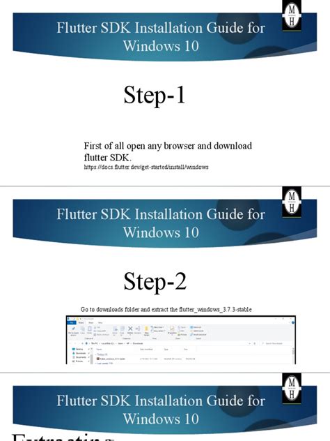 Flutter Sdk Installation Guide Download Free Pdf Windows 10