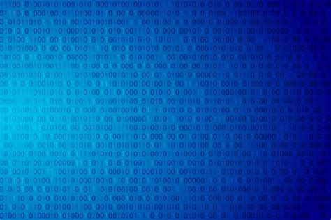 Premium Vector Abstract Binary Code Dark Blue Gradient Background