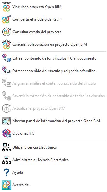 Plugin Open BIM Revit Panneau Collaboration Open BIM CYPE