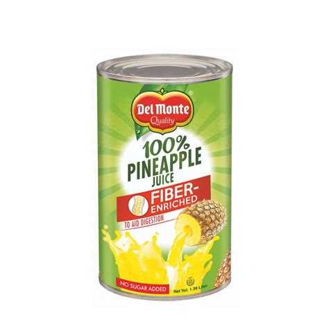Del Monte 100 Pineapple Juice Fiber Enriched 136l Lazada Ph
