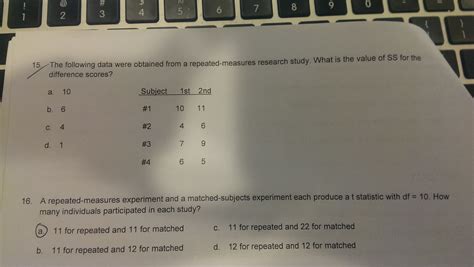 Solved The Following Data Were Obtained From A