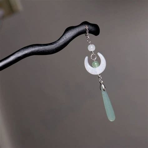 흑단 체인 자개 초승달 드롭 비녀 최저가 검색 최저가 원 할인 알림