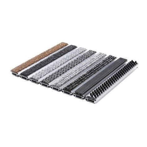 Tapete De Entrada Da Linha Comercial ALUFLEX MEDIUM COMBINATION