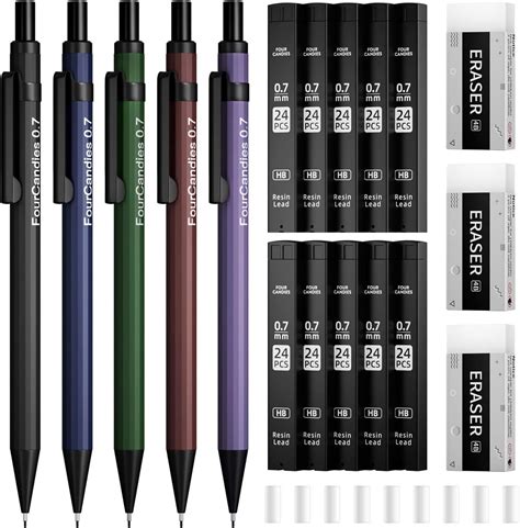 Amazon M G 9 Pcs Mechanical Pencils Sets 2B Black Pencil