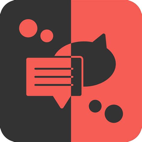 Speech Bubble Style Red Inverse Icon 39482766 Vector Art At Vecteezy