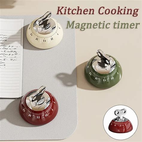 Magnetic Kitchen Timer Manual Countdown Alarm Clock Digital Timer