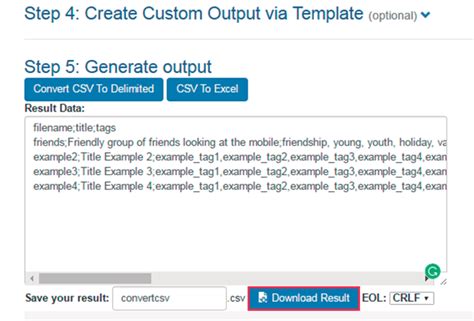 how to create a csv file