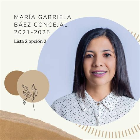 María Gabriela Báez Concejal Municipal
