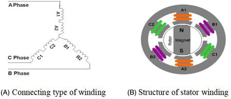 Schematic Diagram Of The Stator Winding In Bldc Motor A Connecting Download Scientific